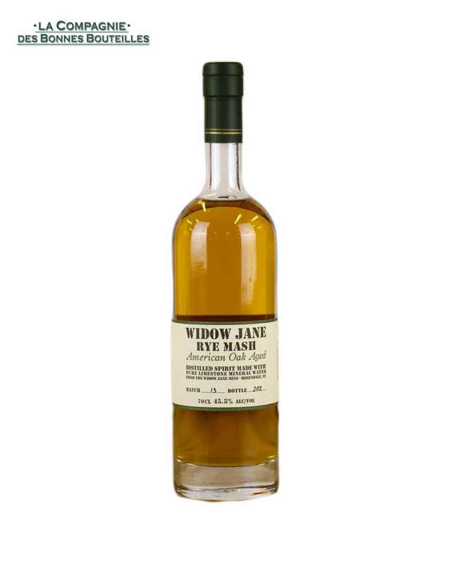 Rye Whiskey Widow Jane Rye Mash 70 cl - La Compagnie des Bonnes Bouteilles