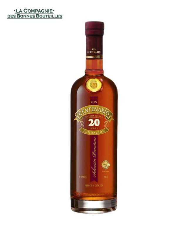 Rhum Centenario 20 ans - fundacion -70 cl - La Compagnie des Bonnes ...