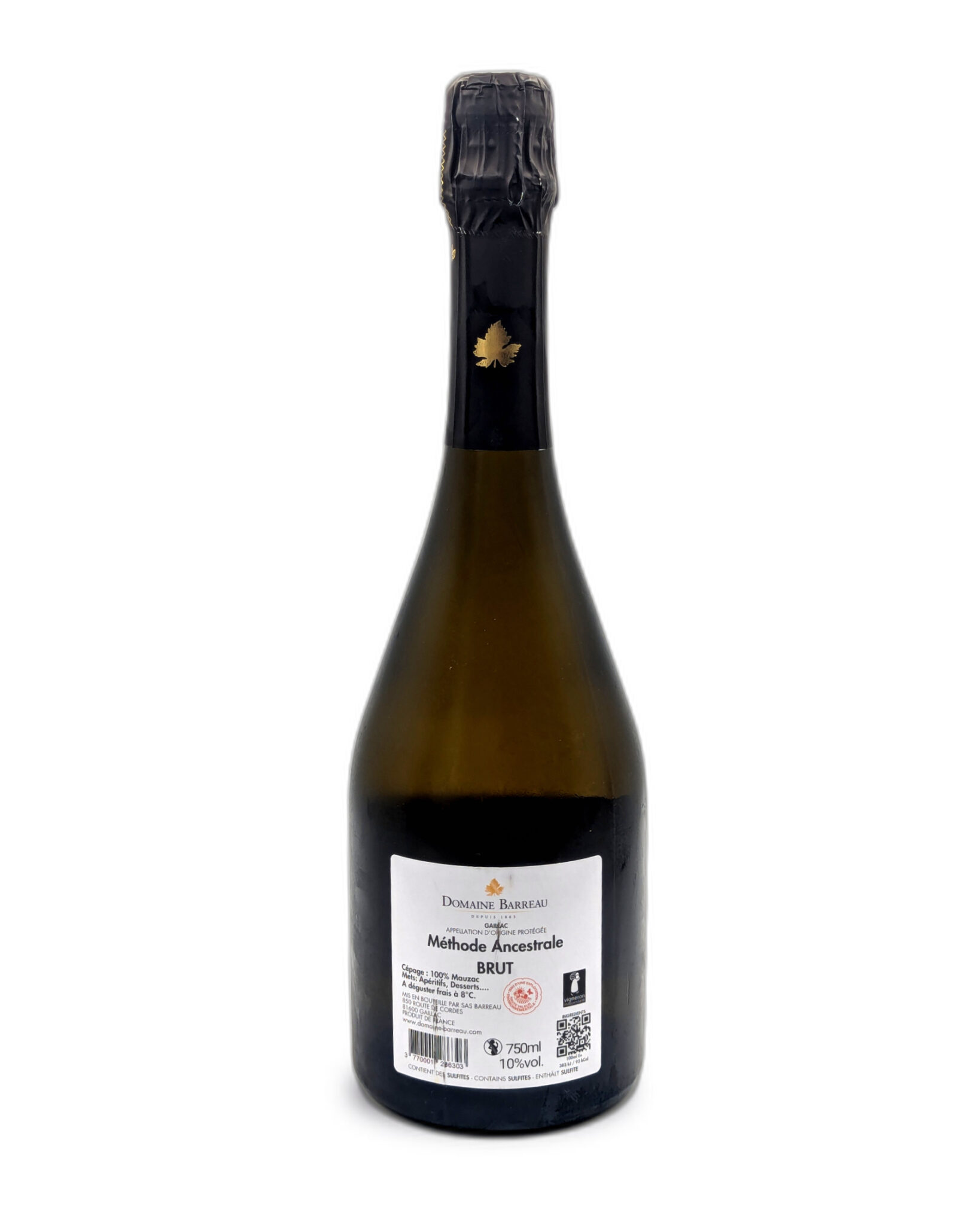 Vin Blanc Effervescent - Domaine Barreau - Méthode Ancestrale - Brut ...